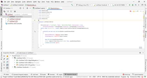 how to fix load failed error for xamarin forms shared project in a