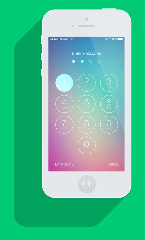 Ios7 Passcode Screen Free Psd On Behance Ios7 Passcode Screen Free Psd On Behance