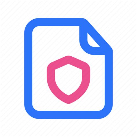 Files 1 Two Tone Outline Protected File Icon Download On Iconfinder