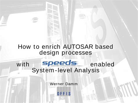PDF How To Enrich AUTOSAR Based Design Processes With Enabled Autosar World Wide Private