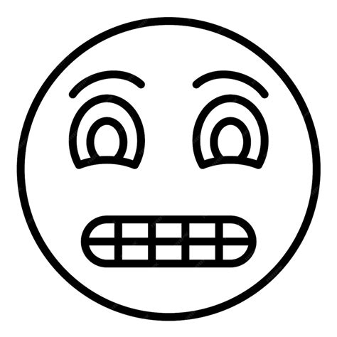 Premium Vector Grimacing Face Vector Illustration Style