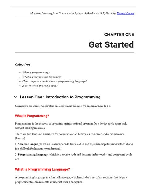 01 Chapter One Get Started Pdf Computer Programming Compiler