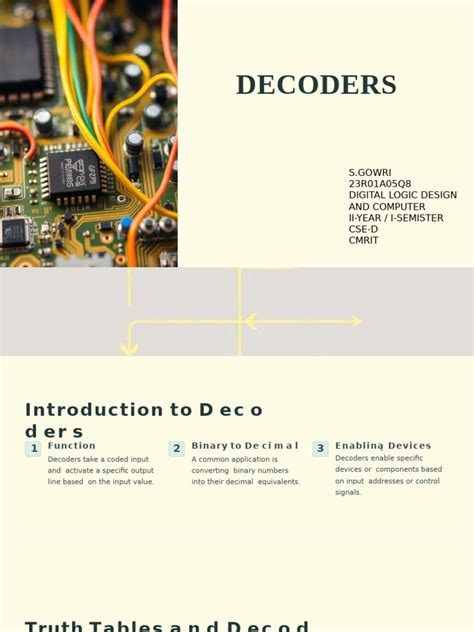 Decoders In Design And Computer Organization Pdf Logic Gate Input