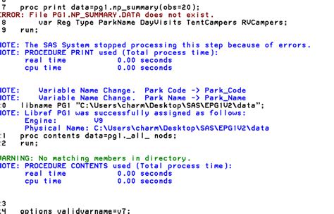 Solved Pg1npsummarydata Does Not Exist Sas Support Communities