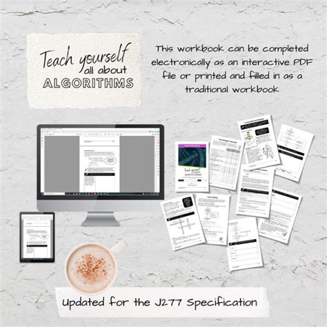 Algorithms Ocr Gcse Computer Science Workbook J277 Teaching Resources