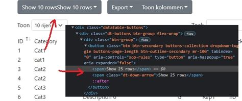 Text Name Pagelength On Button Shows Double DataTables Forums