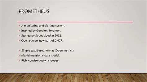 Monitoring Kubernetes With Prometheus Ppt
