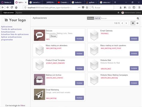 Python Odoo 11 Error When Installing Module Subtypeid Stack Overflow