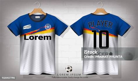 축구 유니폼과 티셔츠 스포츠 축구 키트 또는 Activewear 유니폼에 대 한 그래픽 디자인 이랑 서식 파일 준비에 대 한 사용자 지정 로고 및 이름 색상 및 글자 스타일