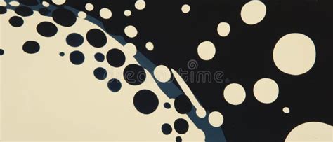 polka dot texture with varied sizes against contrasting backgrounds stock illustration