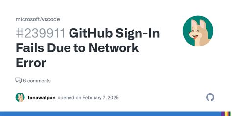 GitHub Sign In Fails Due To Network Error Issue Microsoft Vscode GitHub