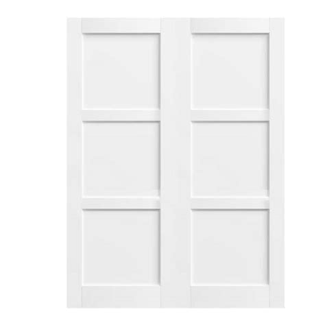 TENONER 60 In X 80 In 30 X 2 3 Lite Solid Wood MDF White