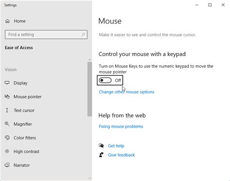 mouse moves with arrow keys the fix