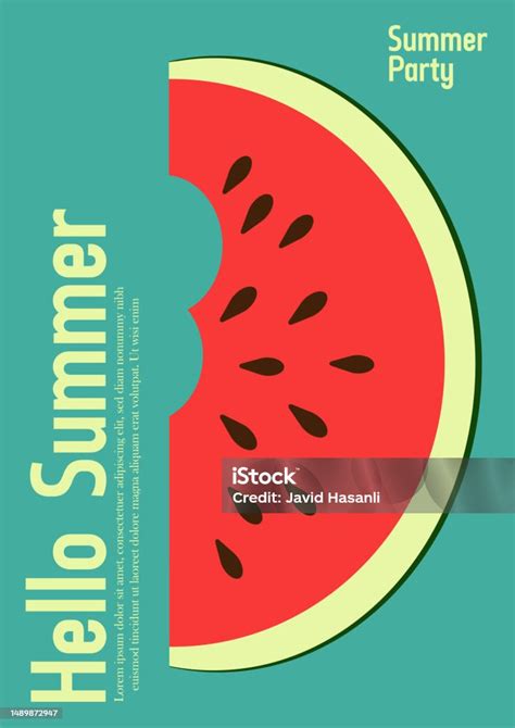 여름 벡터 포스터입니다 밝은 질감의 모래 해변 과일 아이스크림 바다 물결 모양의 장식의 추상적인 배경 타이포그래피 여름 파티 전단지 초대장 배너 가리기에 대한 스톡 벡터