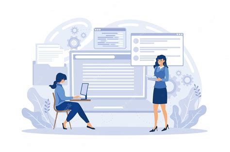 premium vector website development or web application coding