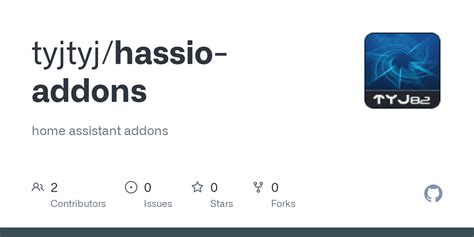 GitHub Tyjtyj Hassio Addons Home Assistant Addons