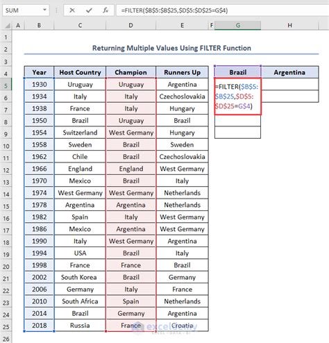 How To Return Multiple Values Based On A Single Criteria In Excel