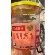 Italian Rose Fresh Salsa Mild Calories Nutrition Analysis And More