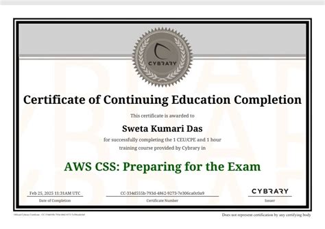 Thrilled To Share That Ive Successfully Completed Aws Css Preparing For The Exam And Aws Css