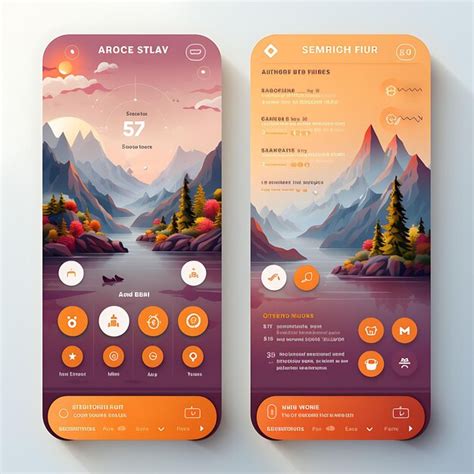 Premium Ai Image Mobile App Layout Design Of Fitness Challenges And