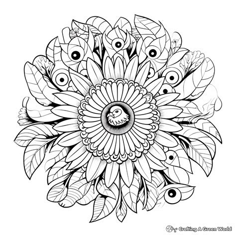 Peacock Mandala Coloring Pages Free And Printable Peacock Mandala Coloring Pages Free And Printable