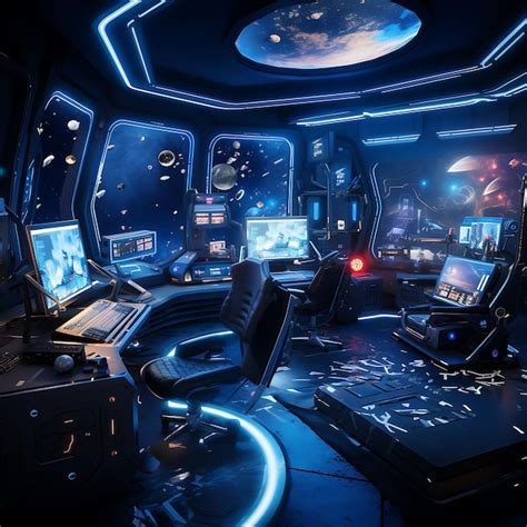 98 000 Spaceship Gaming Setup Pictures