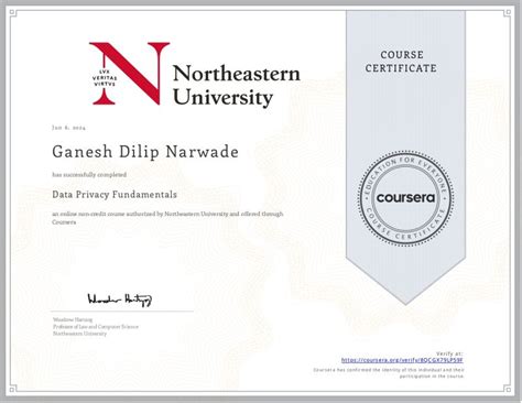Completed Data Privacy Fundamentals Course By Infosys Ganesh Narwade Posted On The Topic