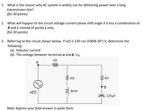 Solved What Is The Reason Why AC System Is Widely Use For Chegg Com