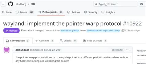 Sdl Merges Wayland Pointer Warp Support To Help Native Wayland Gaming Phoronix