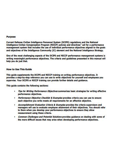 13 Employee Performance Goals Examples To Download