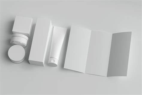 Premium Photo 3d Rendering Cream Packaging Template With Boxes And