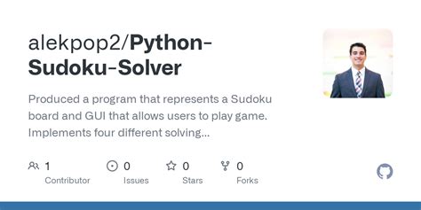 GitHub Alekpop2 Python Sudoku Solver Produced A Program That