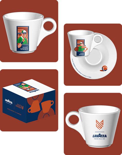 Set Tazzine E Piattini Jannik Sinner Edizione Limitata Lavazza
