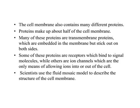 Cell Structure And Cell Membrain Cell Ppt