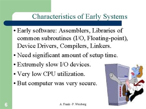 Operating Systems Evolution Of Operating Systems A Frank