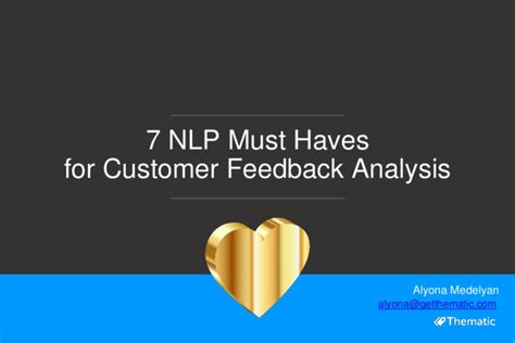 7 Nlp Must Haves For Customer Feedback Analysis
