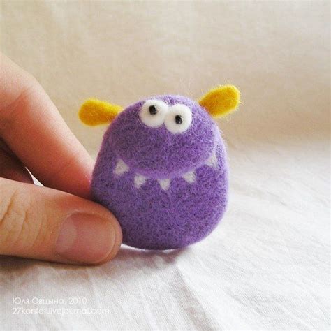 Валяние игрушек от Юлии Овцыной Брошки Валяние из шерсти игрушки мастер классы КлуКлу