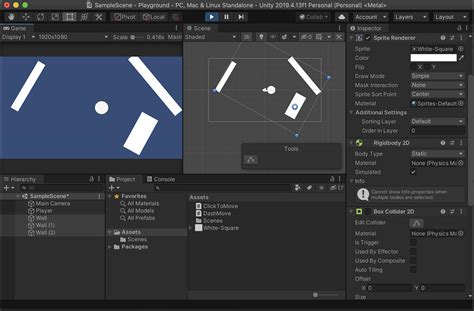 Beginner Adding A 2d Collider Randomly Moves Player Off Screen When