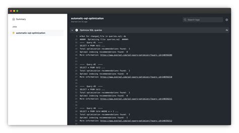 Eversql And Github Cicd Automatic Sql Optimization Eversql