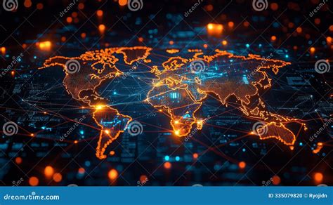 global network stock illustration illustration of communication
