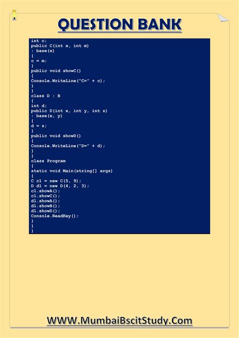 Write A Program To Show The Example Of Hybrid Inheritance Pdf