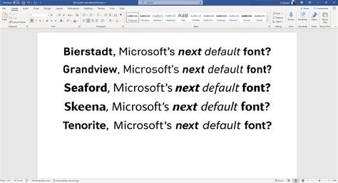 So Long Calibri Microsoft Has Settled On A New Font For Its Office Apps Ars Technica