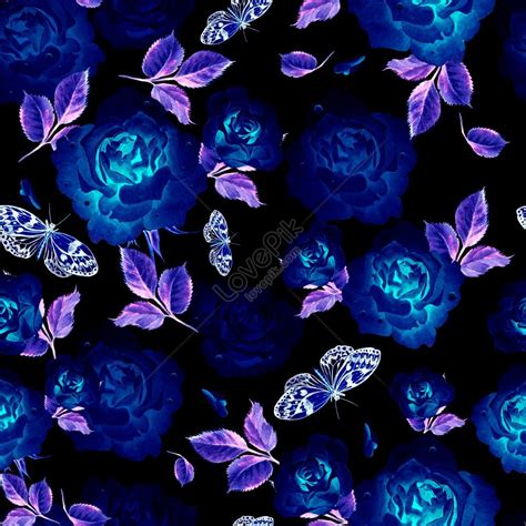 현실적인 수채화 장미 사진 패턴 사진 무료 다운로드 Lovepik