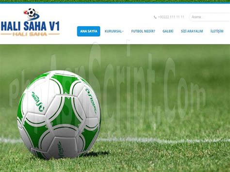 Php Halisahav1 Scripti Halı Saha Scripti Indir Php Script Indir Php Asp Script Ve Temalar