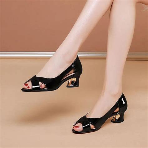 Xmasdesserts Women Classic High Quality White Pu Leather Peep Toe High Heel Shoes For Spring