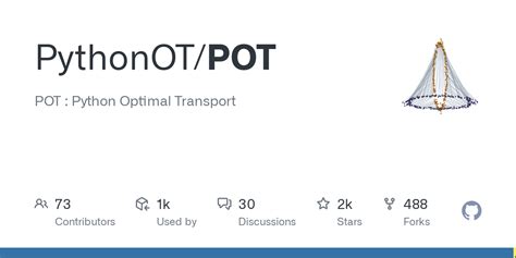 Github Pythonotpot Pot Python Optimal Transport