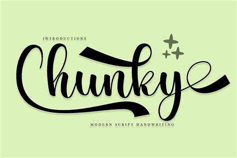 Chunky Font By Yanstudio · Creative Fabrica