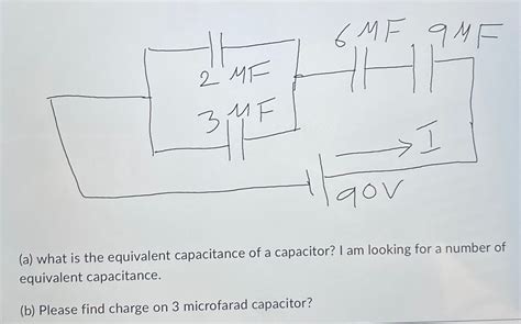 Solved A What Is The Equivalent Capacitance Of A Chegg Com