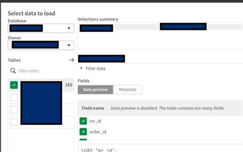 Solved Disable Data Preview Qlik Community 1934580