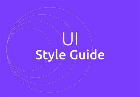 UI Style Guide Design On Behance